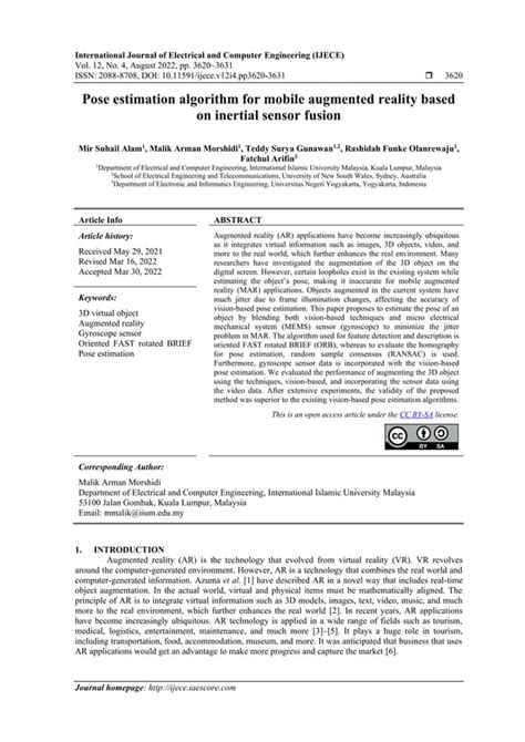 Pose Estimation Algorithm For Mobile Augmented Reality Based On Inertial Sensor Fusion Pdf 3