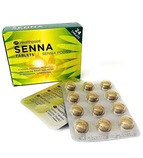 Senna Pods Herbal Laxative Tablets Effective Constipation Relief For
