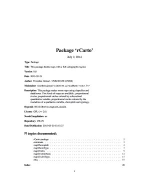Fillable Online Cran R Project Package RCarto Cran R Project Fax Email Print PdfFiller