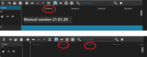 Output Time Line Is Hidden While Scrolling Tracks Bug Shotcut Forum