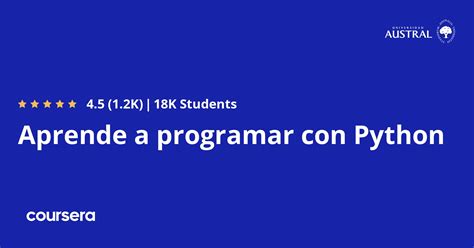 Aprende A Programar Con Python Specialization Coursya