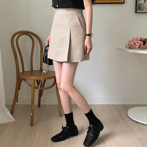 치마바지 Tps0352 에버리 코튼 플리츠 스커트 팬츠하객룩핀턱스커트a라인미니스커트바지안감치마면치마