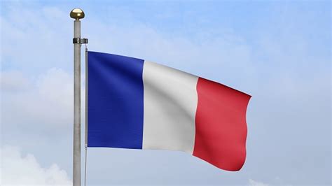 바람에 흔들리는 3d 일러스트 프랑스어 플래그 프랑스 배너 불고 부드러운 실크 0명에 대한 스톡 사진 및 기타 이미지 0명 3차원 형태 Eurozone Istock