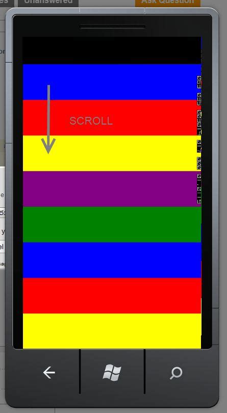 C How To Catch Overscrolling Effect In Windows Phone 7 Stack Overflow
