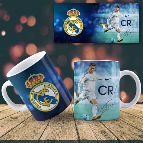 Arte Digital Canecas Real Madrid Cr7 Elo7 Produtos Especiais