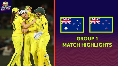 Australia V New Zealand Match Highlights Icc Womens T20 World Cup