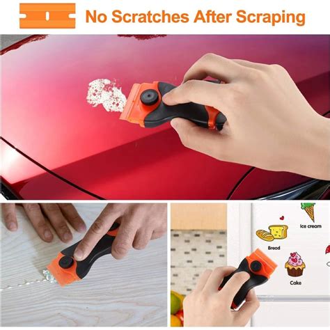 1set Ceramic Glass Cleaning Squeegee With 10 Blades Telescopic