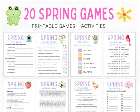Spring Games Bundle Spring Games Spring Activities Spring Games For