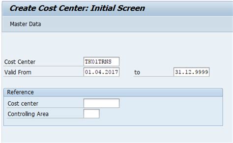 What Is A Cost Center In SAP How To Create Cost Centers In SAP