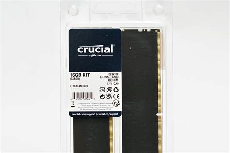 Crucial Ddr5 4800 16gb Kit 降低入手ddr5門檻 超上5200頻寬亮眼