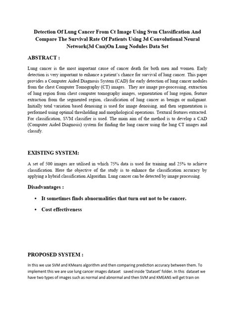 198detection Of Lung Cancer From Ct Image Using Svm Classification And