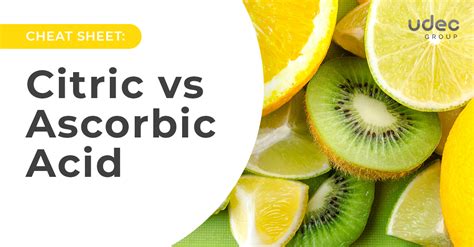 Comparing Citric And Ascorbic Acid Udec Group