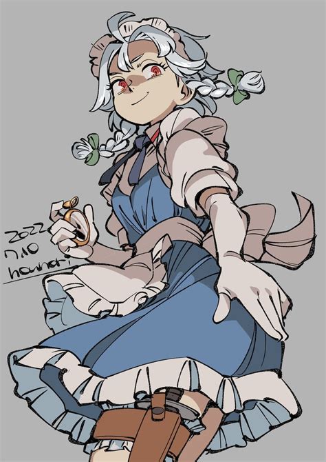 Izayoi Sakuya Touhou Drawn By Hounori Danbooru