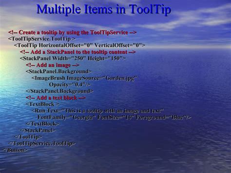 Creating Tooltip Using Silverlight20 Ppt