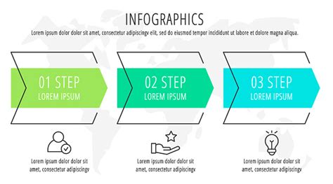 현대 벡터 플랫 일러스트레이션입니다 세 가지 요소 모양 아이콘인 인포그래픽 화살표 템플릿 비즈니스 프리젠 테이션 웹 디자인