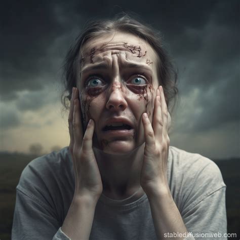 Existential Dread In A Human Stable Diffusion Online