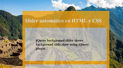 Slider Automático En Html Y Css Baulphp