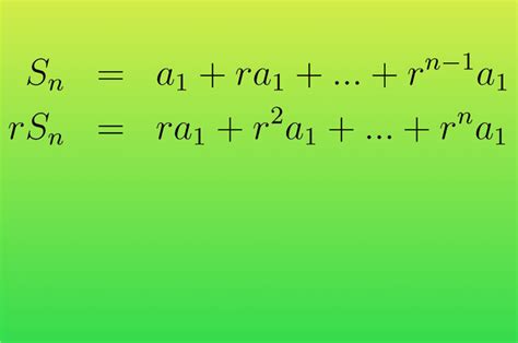 Geometric Series How To Find The Sum To Infinity Of A Geometric Series