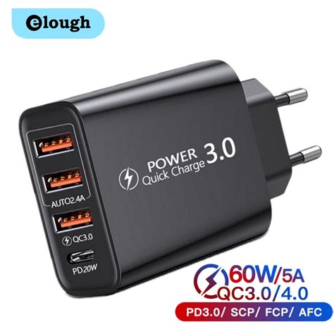 Củ Sạc Nhanh 60w Usb C Pd 3 0 Chuyên Dụng Cho Iphone Xiaomi Shopee