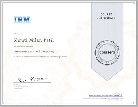 Cloudcomputing Certification Continuouslearning Ibm Professionaldevelopment Shruti P