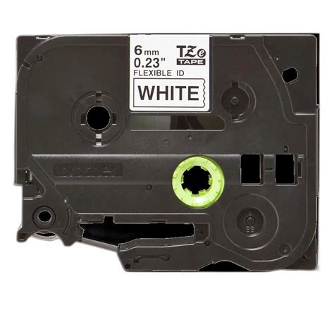 Color Black On White Brother Flexible Id Laminated Tape Tze Fx At