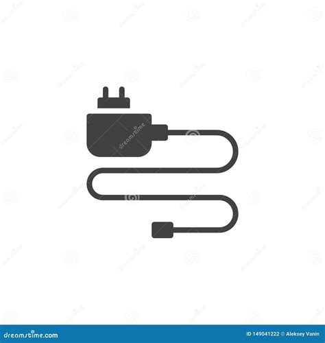 Mobile Phone Charger Vector Icon Stock Vector Illustration Of