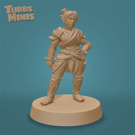Drow Assassin Mini And New Adventurer Bundle R Printedminis
