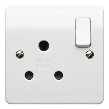 MK Logic Plus White Plastic Socks Switches Electricpoint Com