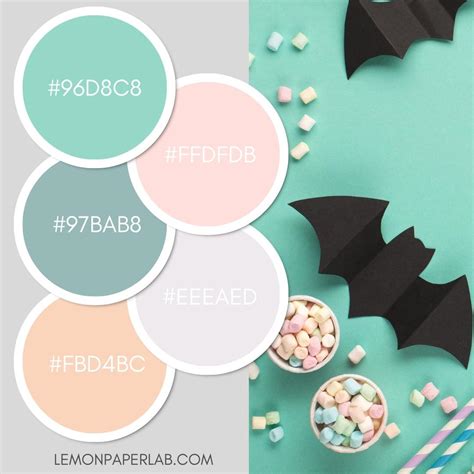 10 halloween color palette ideas lemon paper lab