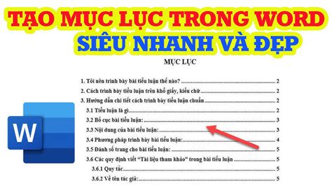 Cách Đánh Số Trang Và Tạo Mục Lục Trong Word Hướng Dẫn Chi Tiết Dễ Hiểu