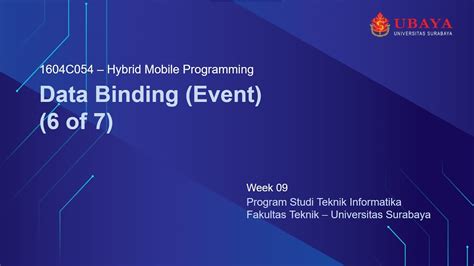hmp week 9 data binding event 6 of 7 youtube