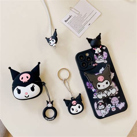 کاور کرومی دالی Kuromi همراه پاپ سوکت C3418 Tornadoir