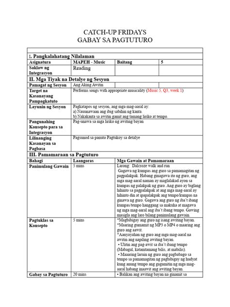 Catch Up Friday Lp Gr 5 Pdf