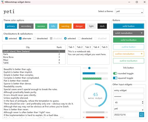 38 Tkinter Ttkbootstrap 主题 Csdn博客