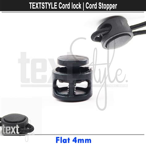 Textstyle 10pcs Spring Load Plastic Round Toggle Stopper Cord Locks End