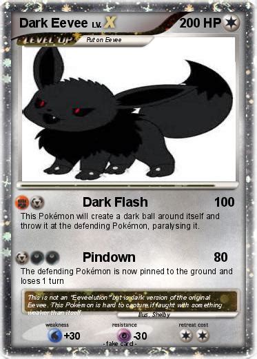 Pokémon Dark Eevee 53 53 Dark Flash My Pokemon Card