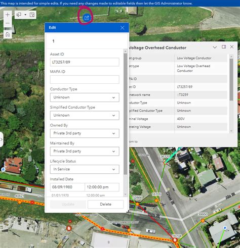 Solved Edit Button On Pop Up In Web Map But Not In Web Ex Esri Community