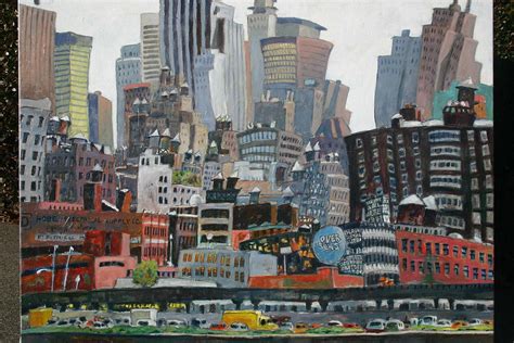 Ny Skyline Painting By Joe Jaqua Fine Art America
