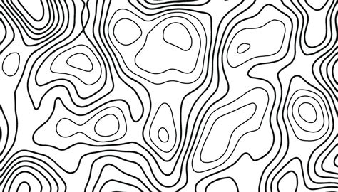 Background Of The Topographic Map Elevation Contouring Outline Cartography Texture Geographic