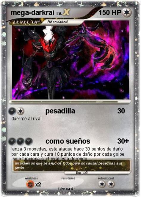 Pokémon Mega Darkrai 47 47 Pesadilla My Pokemon Card