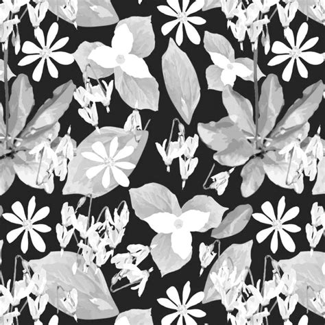 Premium Ai Image Seamless Abstract Floral Nature Pattern Illustration