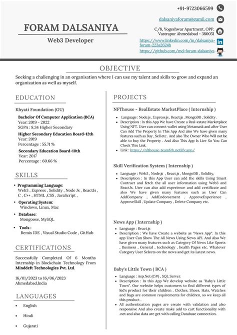 Dalsaniya Foram On Linkedin Opentowork Web3 Blockchain Solidity