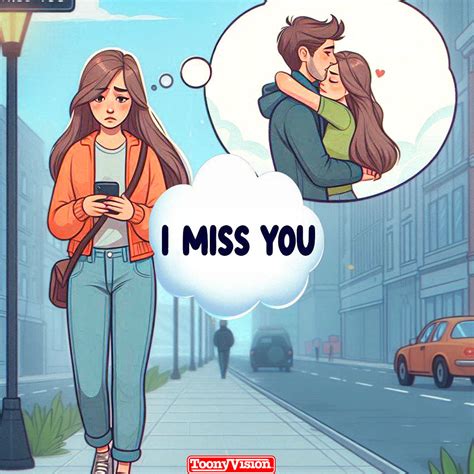 Personalized I Miss You Cartoon Video Message Animated Ecard T