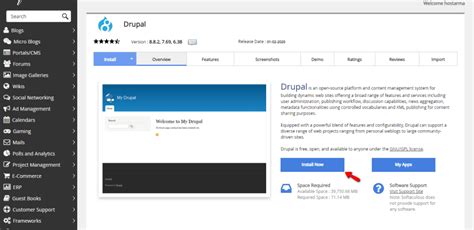 Installing Drupal Via Softaculous Auto Installer Hostarmada