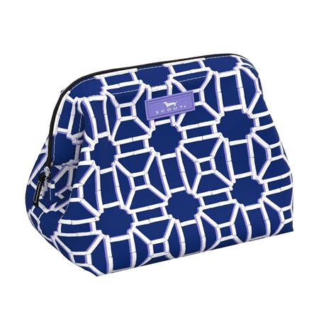 Little Big Mouth Makeup Bag Lattice Knight Pattern Scout Bags