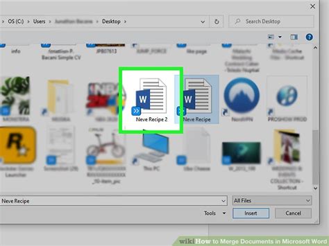 How To Merge Documents In Microsoft Word With Pictures Wikihow