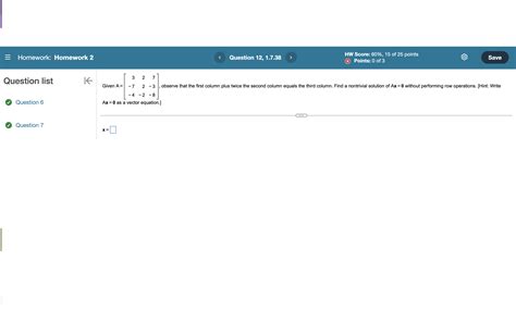 Solved Given A⎣⎡3−7−422−27−3−8⎦⎤ Observe That The First