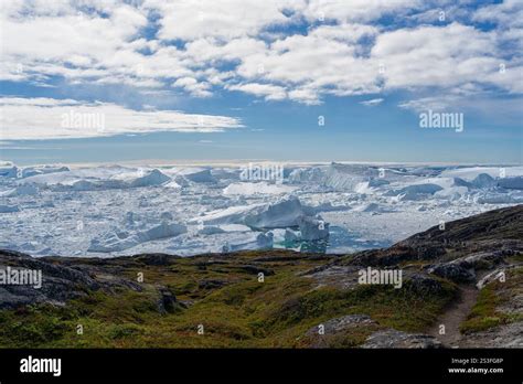 Hiking Trail Along The Unesco Worl Heritage Sie Ilulissat Icefjord