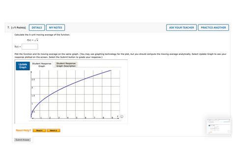 Solved 1 ﻿points Calculate The 5 Unit Moving Average Of