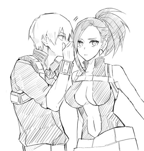 Honwaka Zz Todoroki Shouto Yaoyorozu Momo Boku No Hero Academia